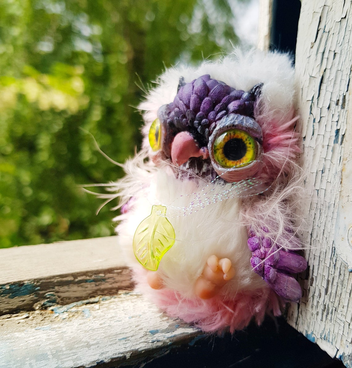 Owl ART Doll miniature clay Fantasy animal toy Cute owl | Etsy