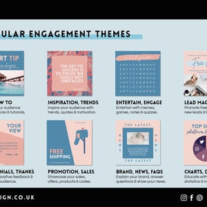 365 Editable Social Media Post Templates - Etsy