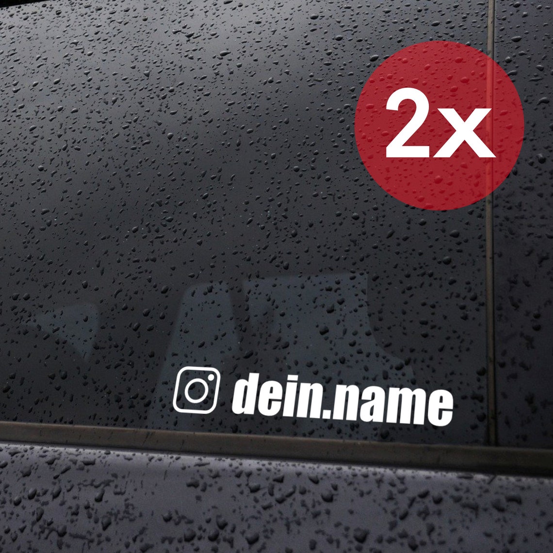2x Instagram Aufkleber Auto Sticker Wunschtext Tuning Name - Etsy