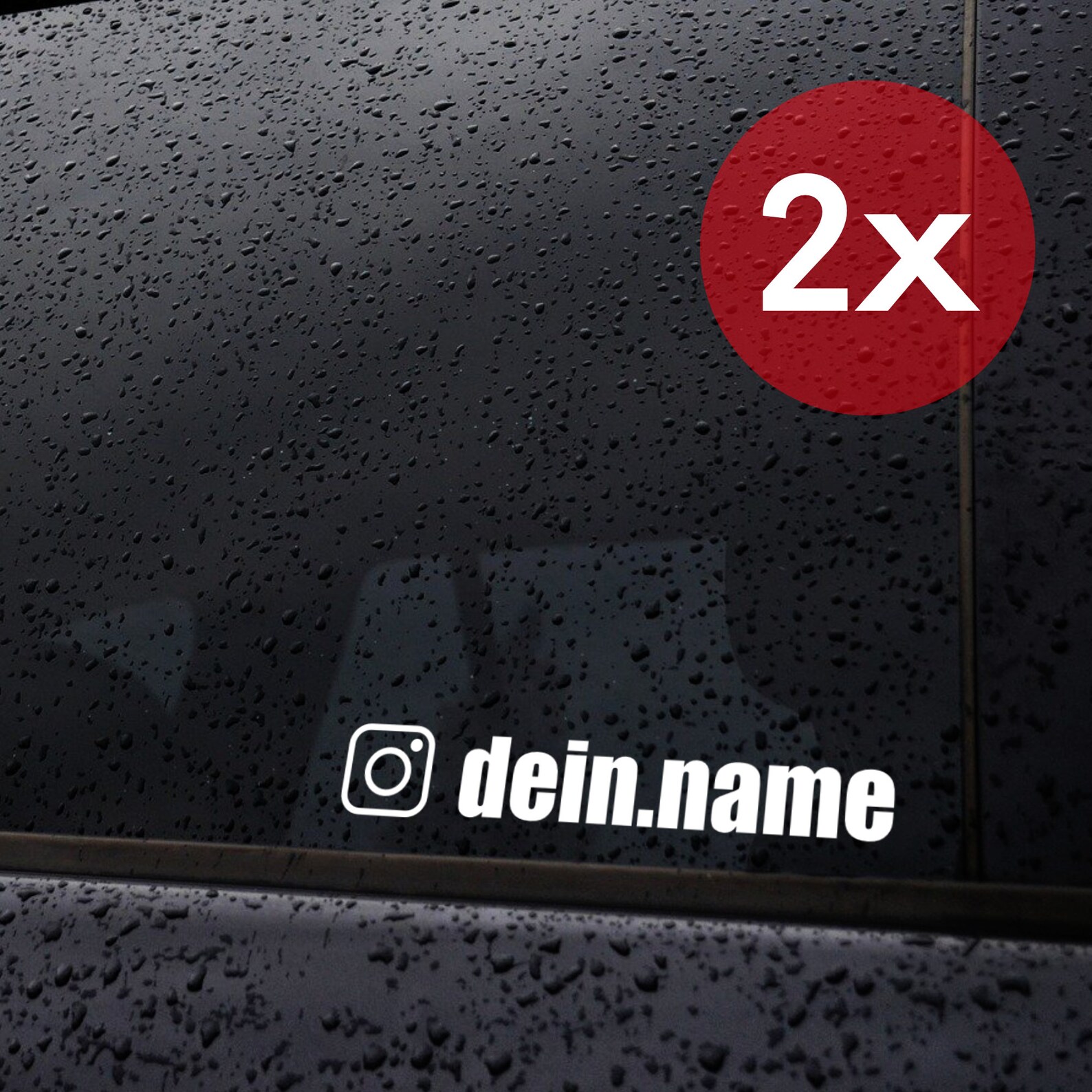 2x Instagram Aufkleber Auto Sticker Wunschtext Tuning Name - Etsy