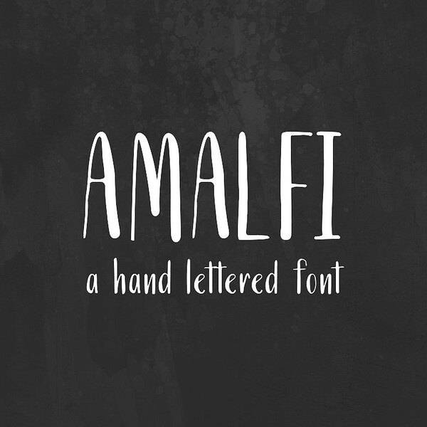 Amalfi Font - Etsy