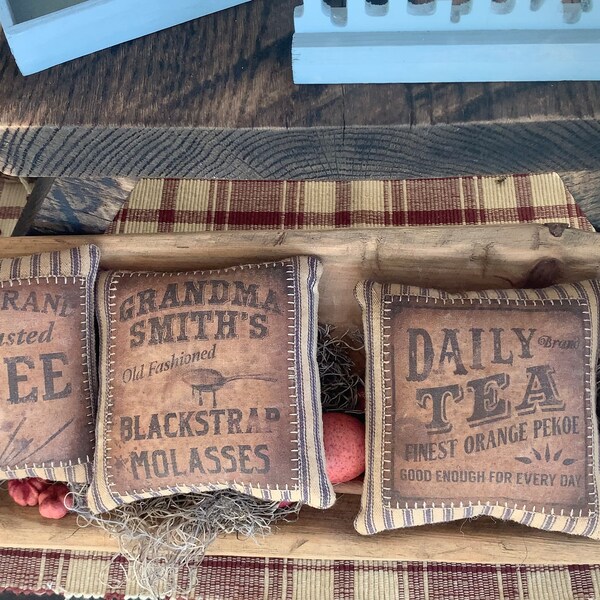 Primitive Pillow - Etsy