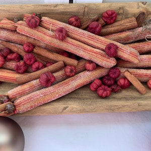 Set of Six Primitive Peppermint Sticks, Candy Bowl Fillers - Etsy