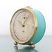 LUMEN Alarm Mantel Clock Vintage TURQUOISE 1960s RESTORED & - Etsy