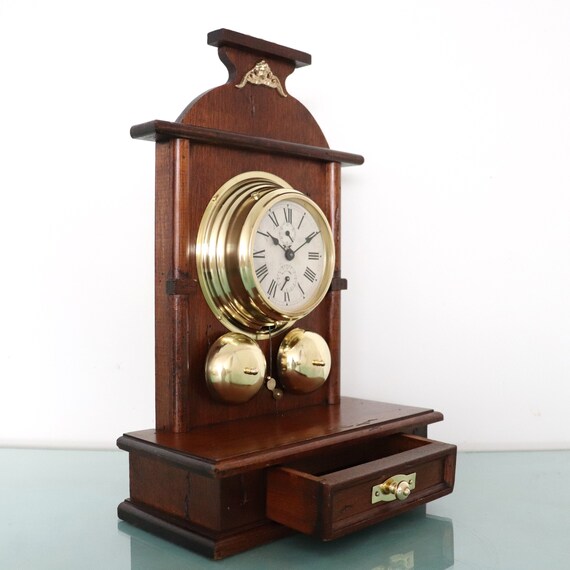PETER Alarm Mantel TOP Clock Vintage RESTORED Cabinet Large | Etsy