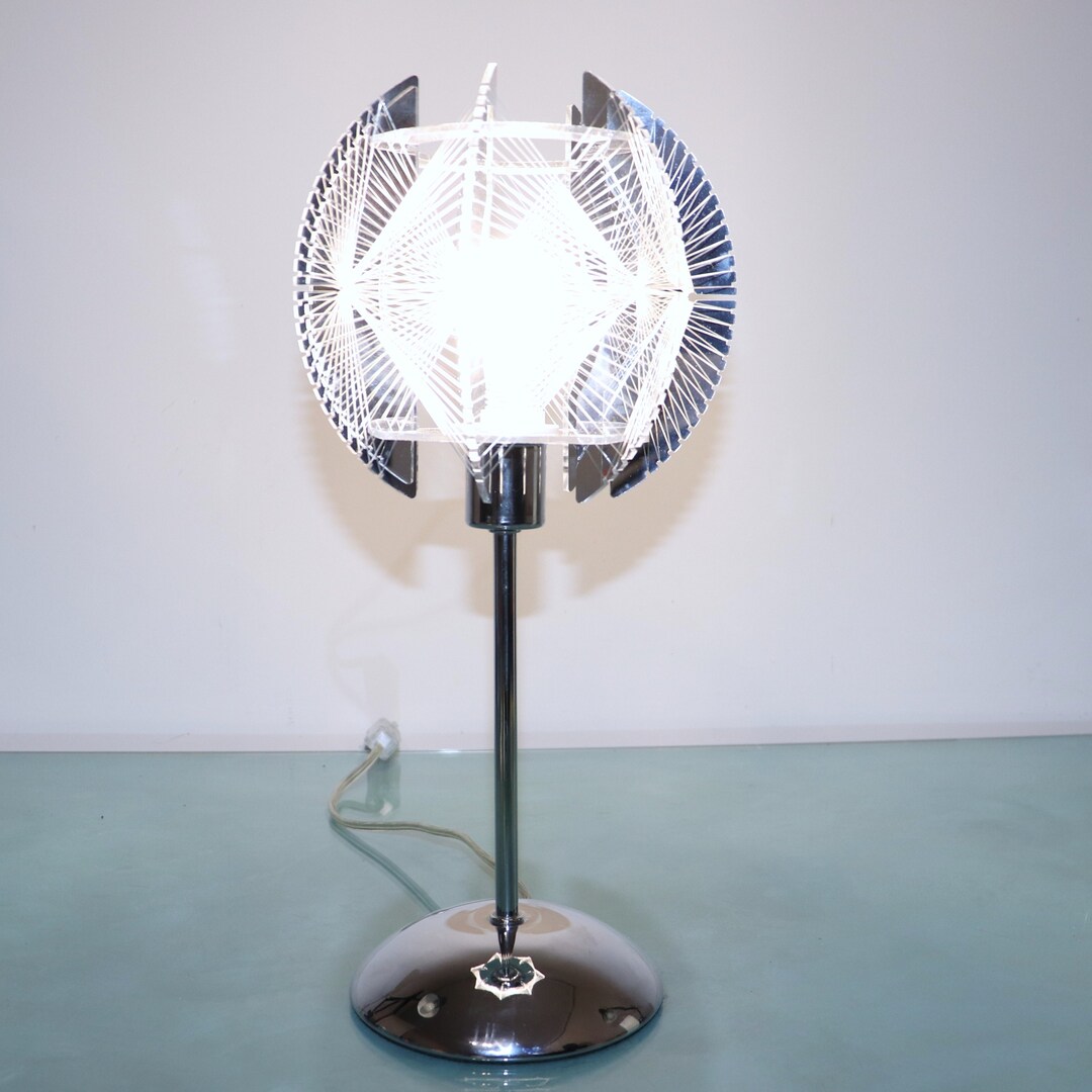 SWAG Table Lamp PAUL SECON Abstract Art Space Age Vintage Design France ...