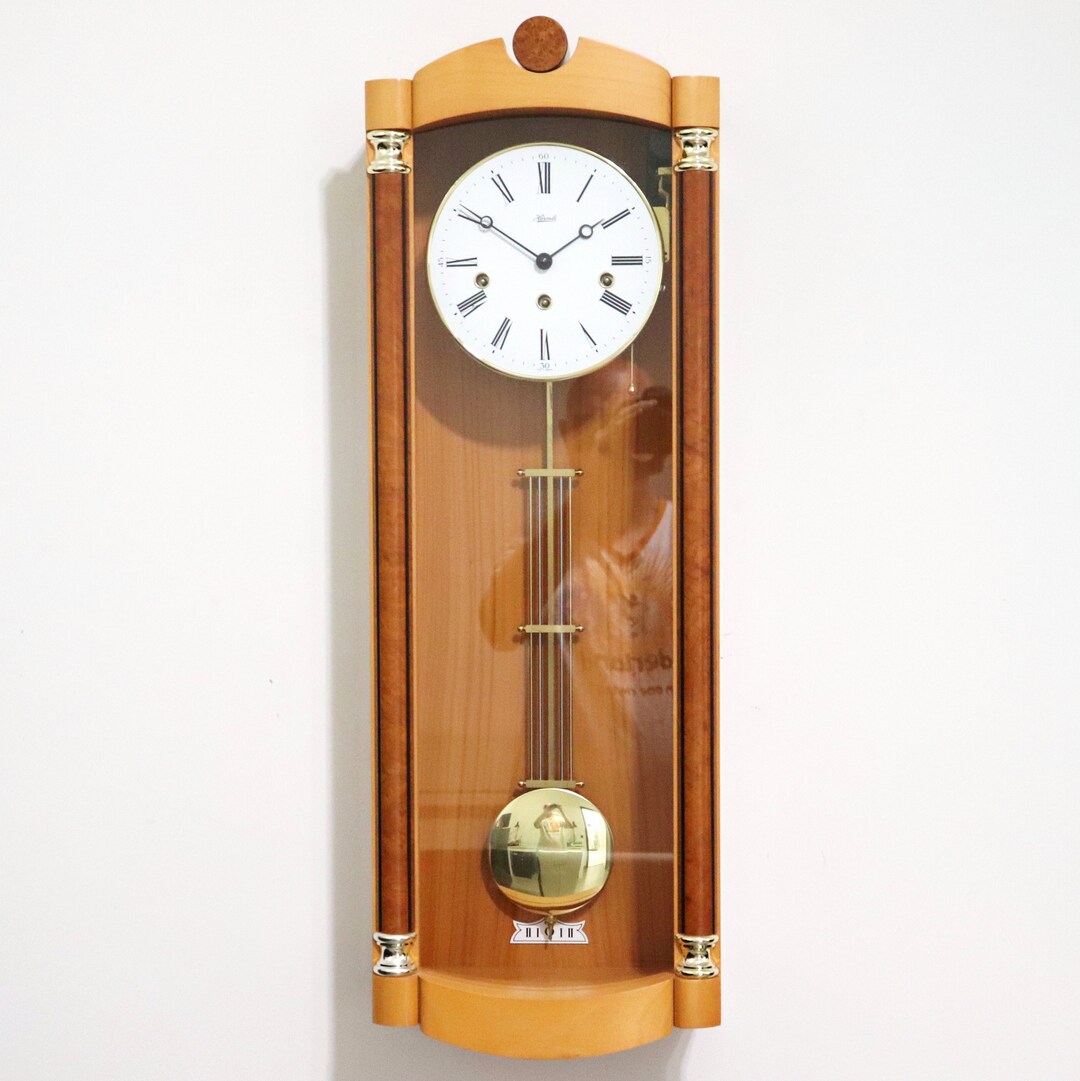 HERMLE Wall Clock Vintage Top DESIGN WESTMINSTER Chime Auto Night ...