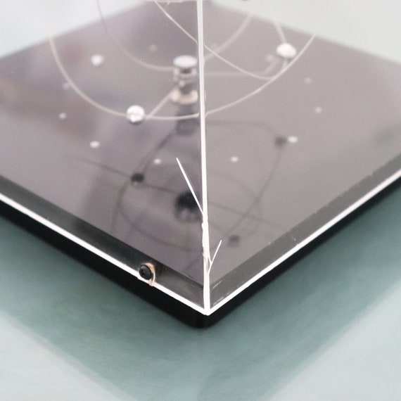 Solar System In Cube Clock