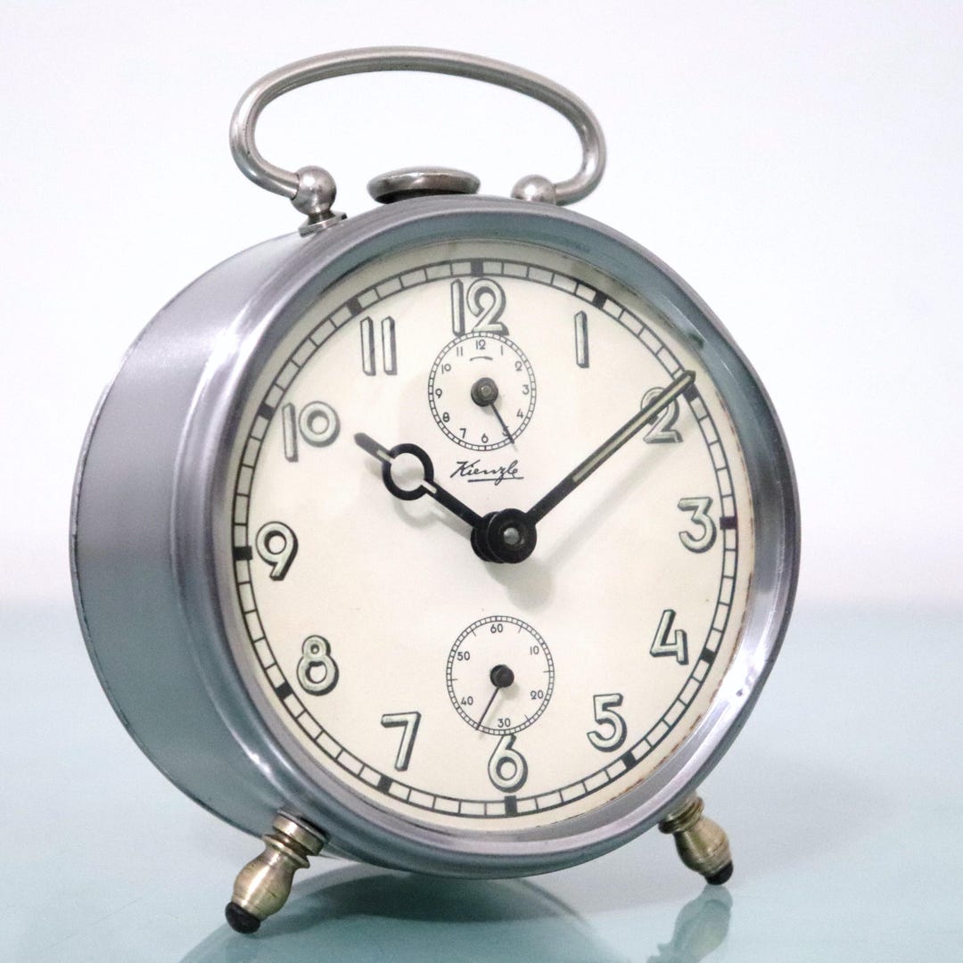KIENZLE DUO Alarm Mantel Clock Vintage Special Start up Function ...