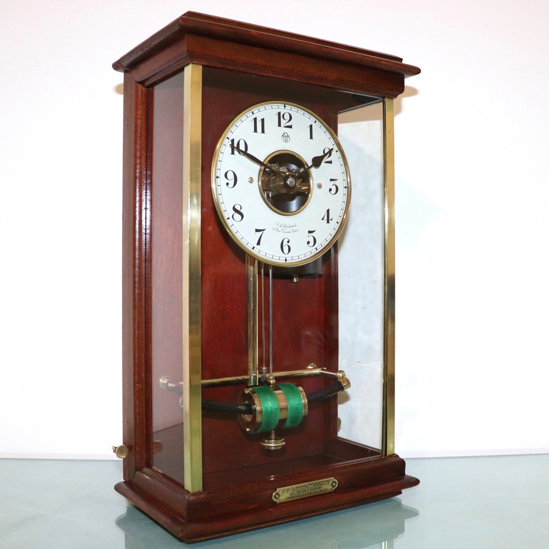 BULLE Wall AND Mantel TOP! Clock C1921 Electric Magnetic Antique 3 ...