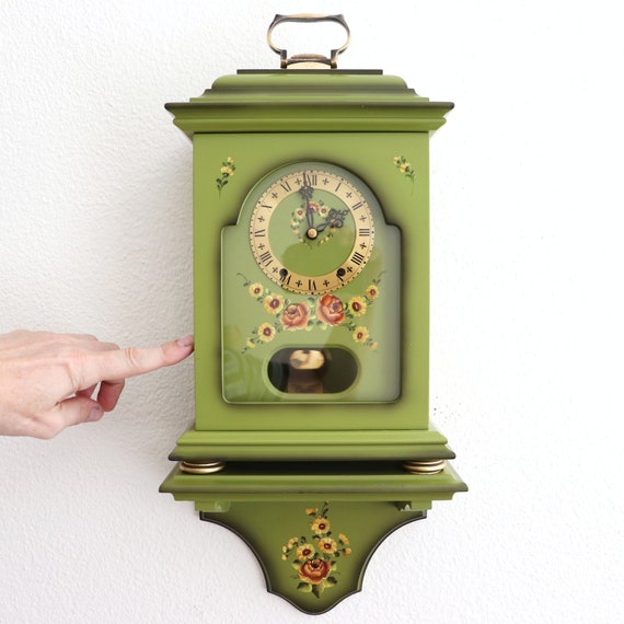 ELUXA Vintage SWISS Wall Mantel TOP Clock Console Super | Etsy