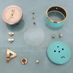 LUMEN Alarm Mantel Clock Vintage TURQUOISE! 1960s RESTORED & Serviced ...