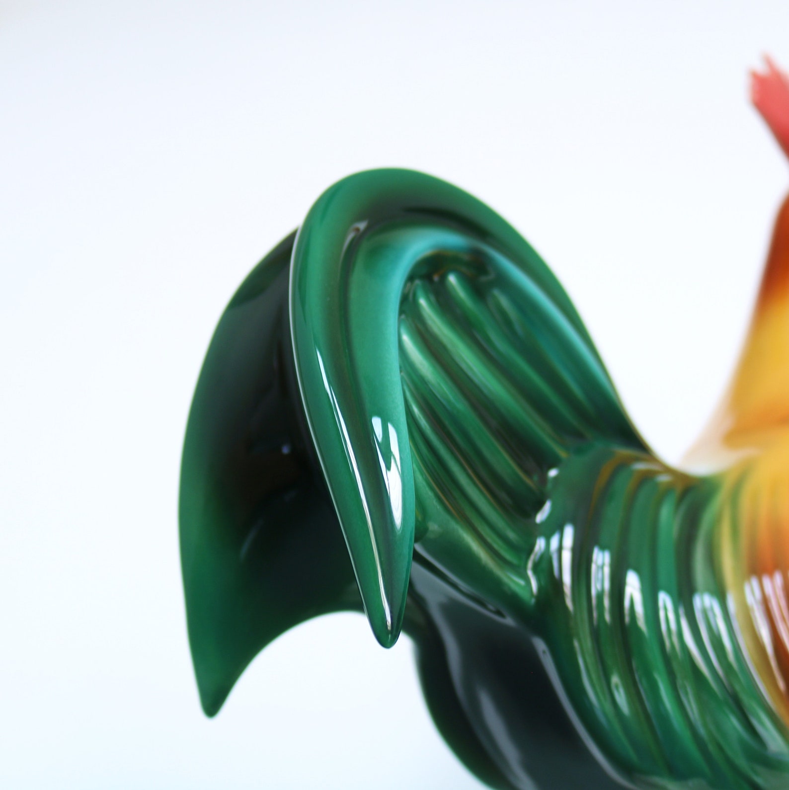 German GOEBEL Large ROOSTER UNDAMAGED Top Vintage Figurine Porcelain ...