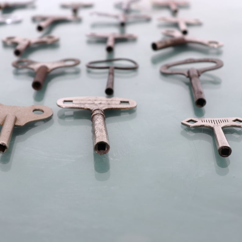 Clock Keys Vintage Antique ALL Sizes 30 Pieces Parts Tools | Etsy