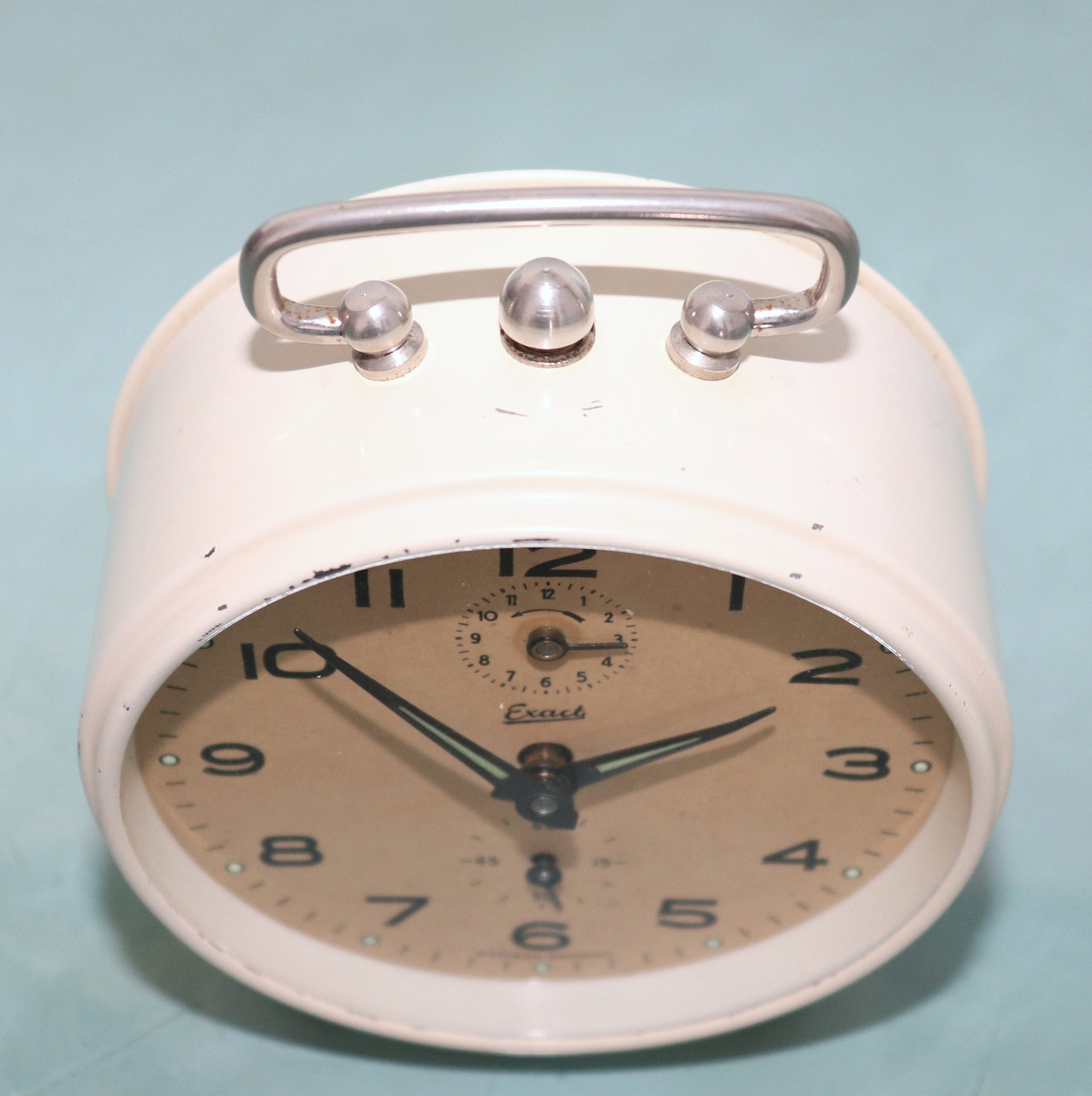 PETER Alarm Mantel Clock Vintage 1960s Full Metal Case | Etsy