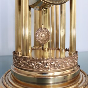 TOBIAS BAUERLE Clock Mantel Top Set Dome PILLAR Sidepieces Antique ...