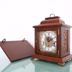 CHRISTIAAN HUYGENS Mantel Clock + Console! Vintage WESTMINSTER! Chime ...