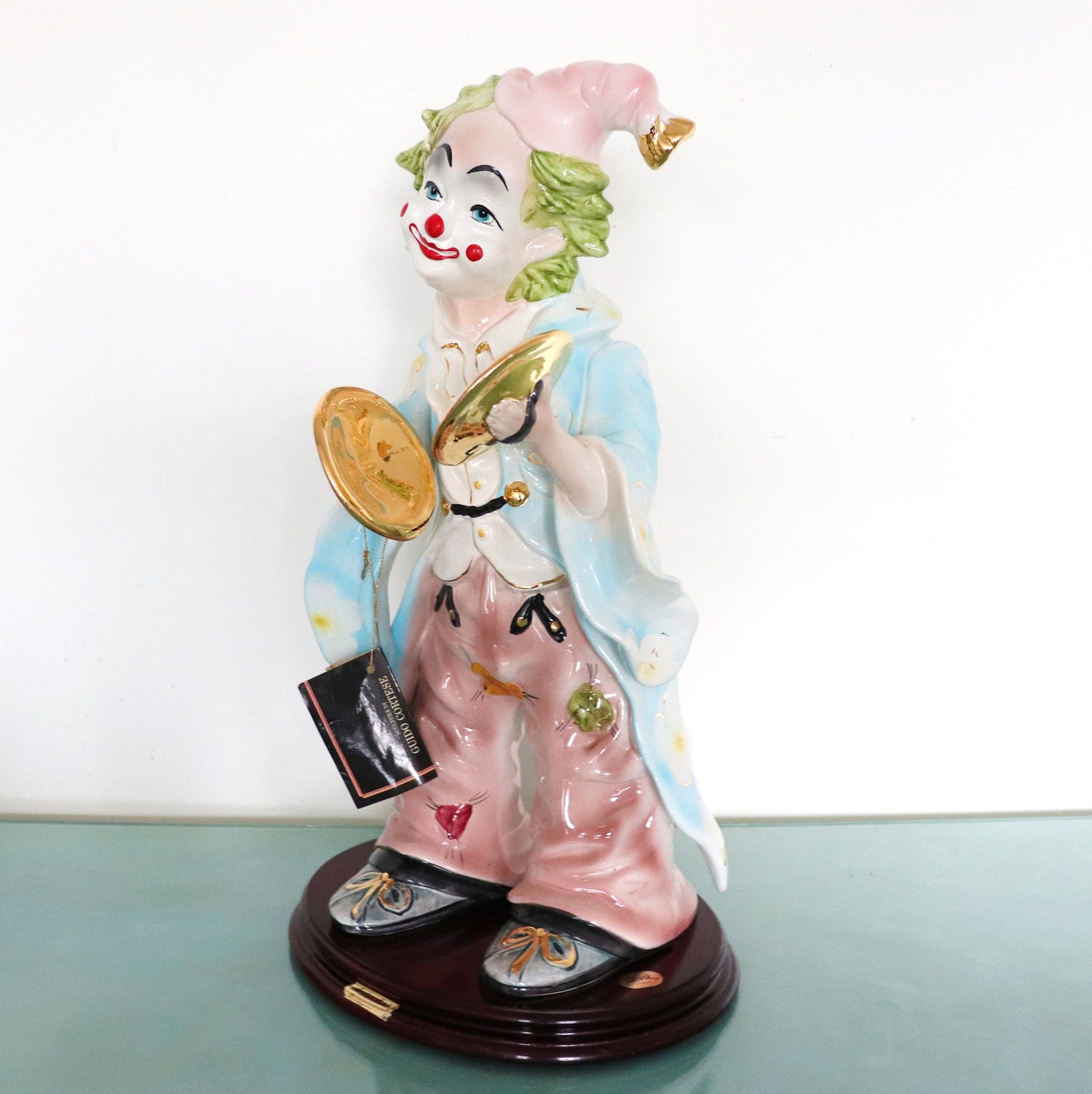 CEVIK Clown CAPODIMONTE HUGE 20 Inch Top Porcelain | Etsy