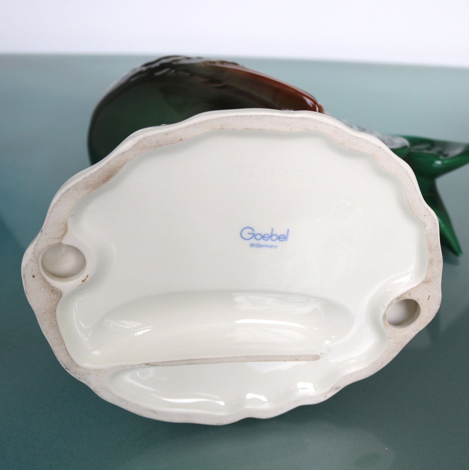 German GOEBEL Large ROOSTER UNDAMAGED Top Vintage Figurine Porcelain ...