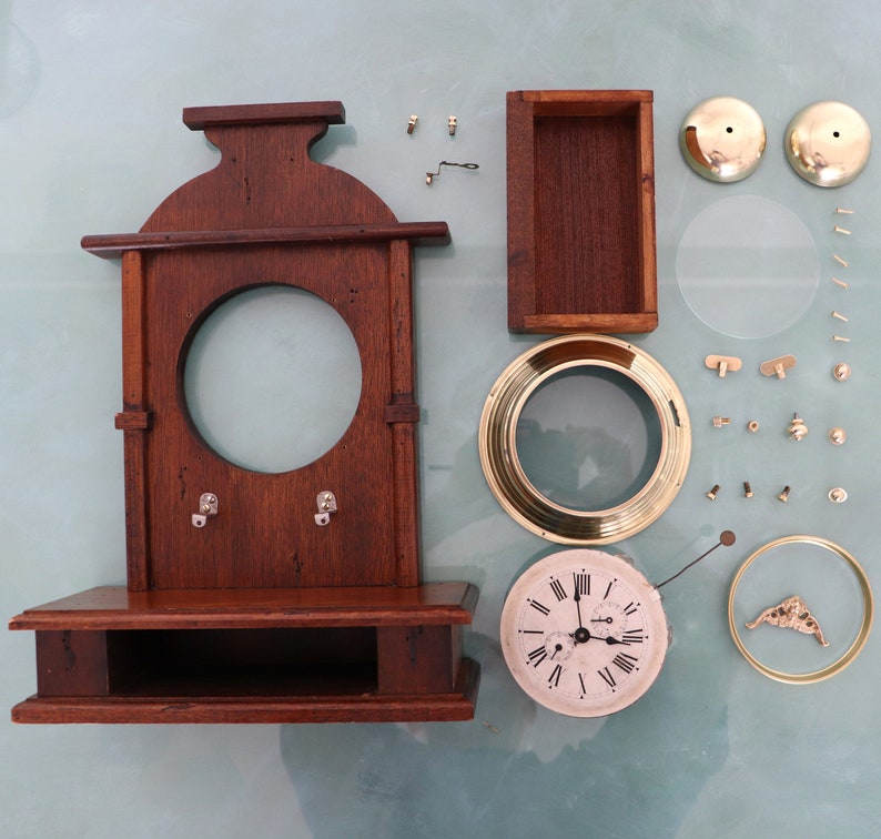 PETER Alarm Mantel TOP Clock Vintage RESTORED Cabinet Large | Etsy