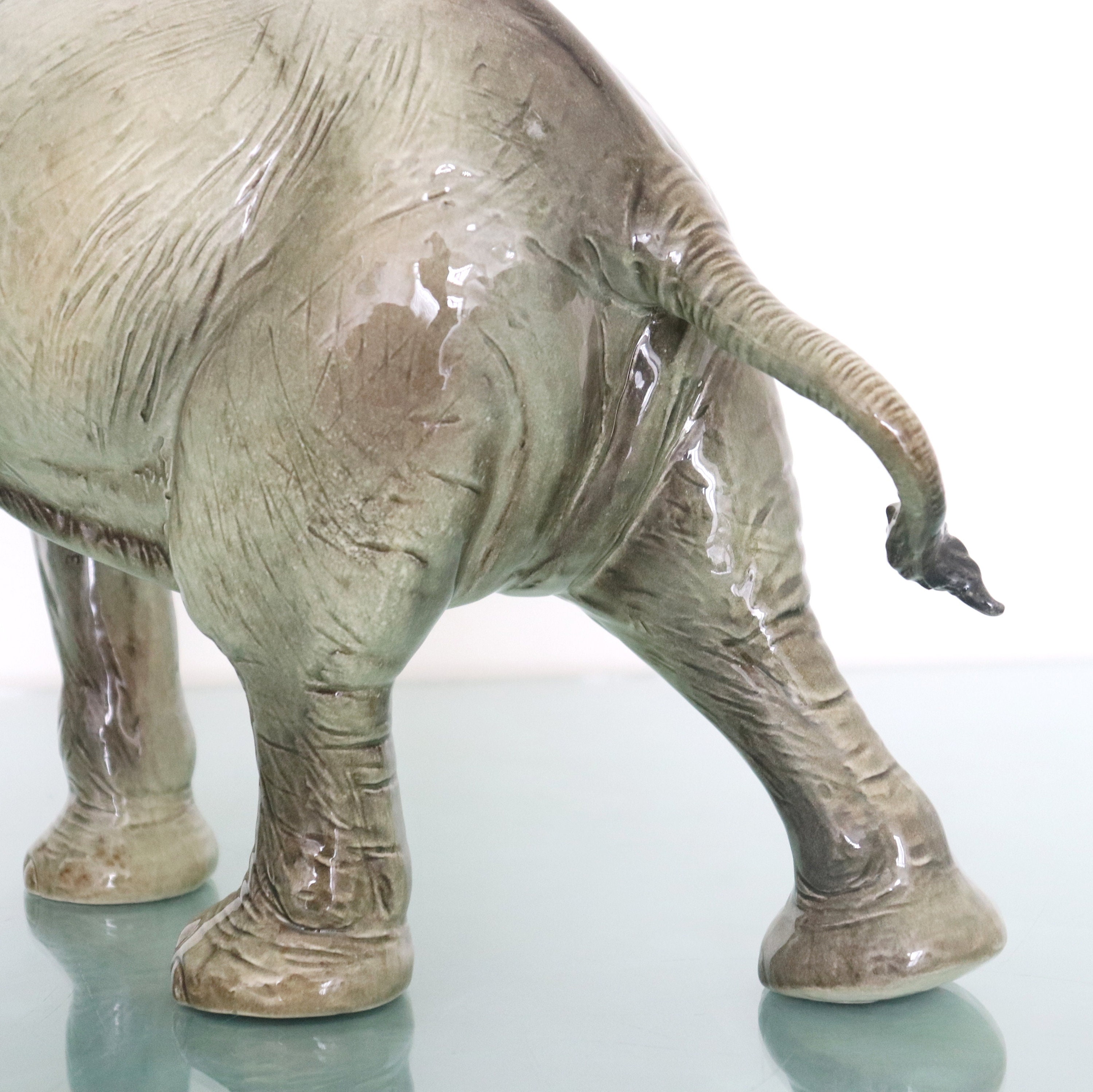 GOEBEL ELEPHANT 20.3 Inch Vintage Porcelain HUGE Figurine | Etsy