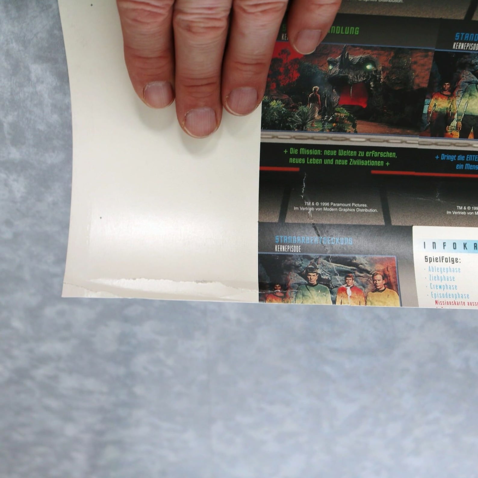 STAR Trek UNCUT TESTPRINT Trading Cards Poster Game Tos - Etsy