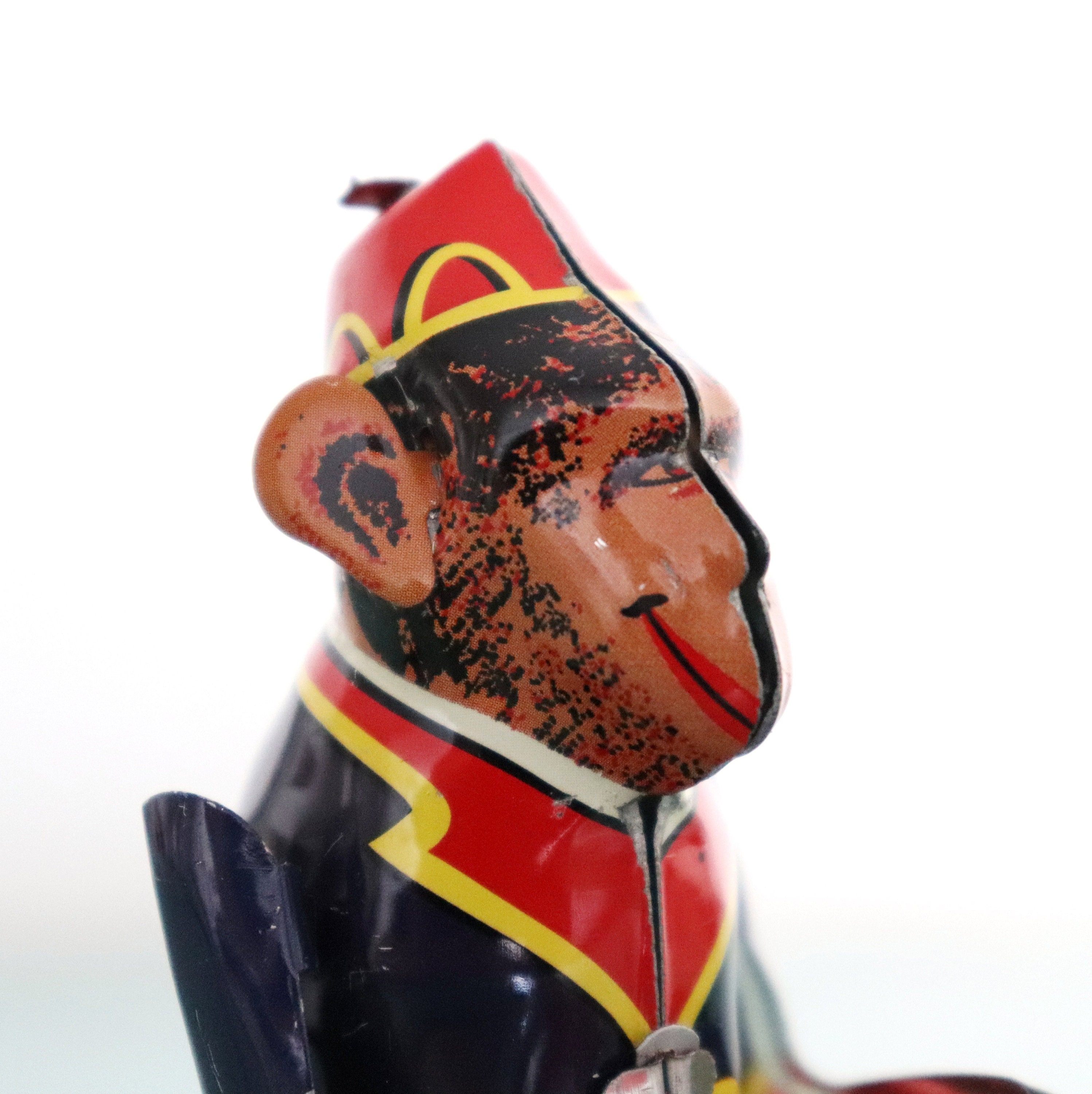 Tin Toy Vintage MONKEY Riding Tricycle Wind Up Driving | Etsy