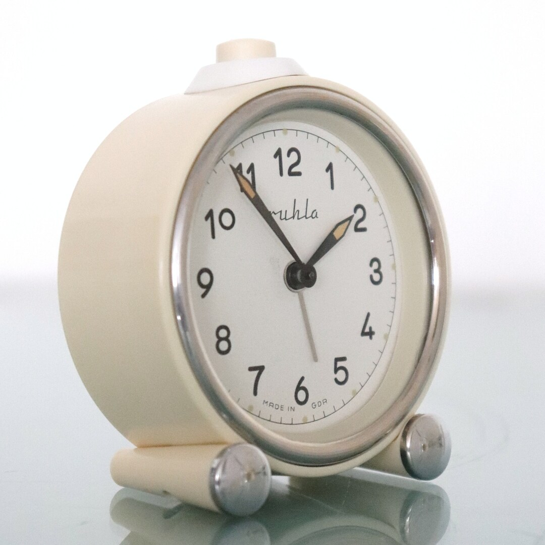 RUHLA Alarm Mantel Top Clock Vintage UNUSUAL Restored & Serviced Clock ...