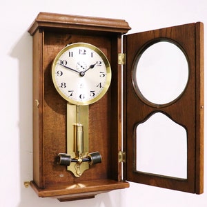 ATO HALLER & BENZING Antique Wall Top Clock 1920s Electric Super Rare ...