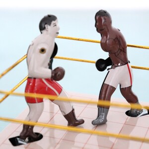 Tin Toy Vintage SLUGGER CHAMPIONS Boxing Ring Wind Up! Winding Full ...