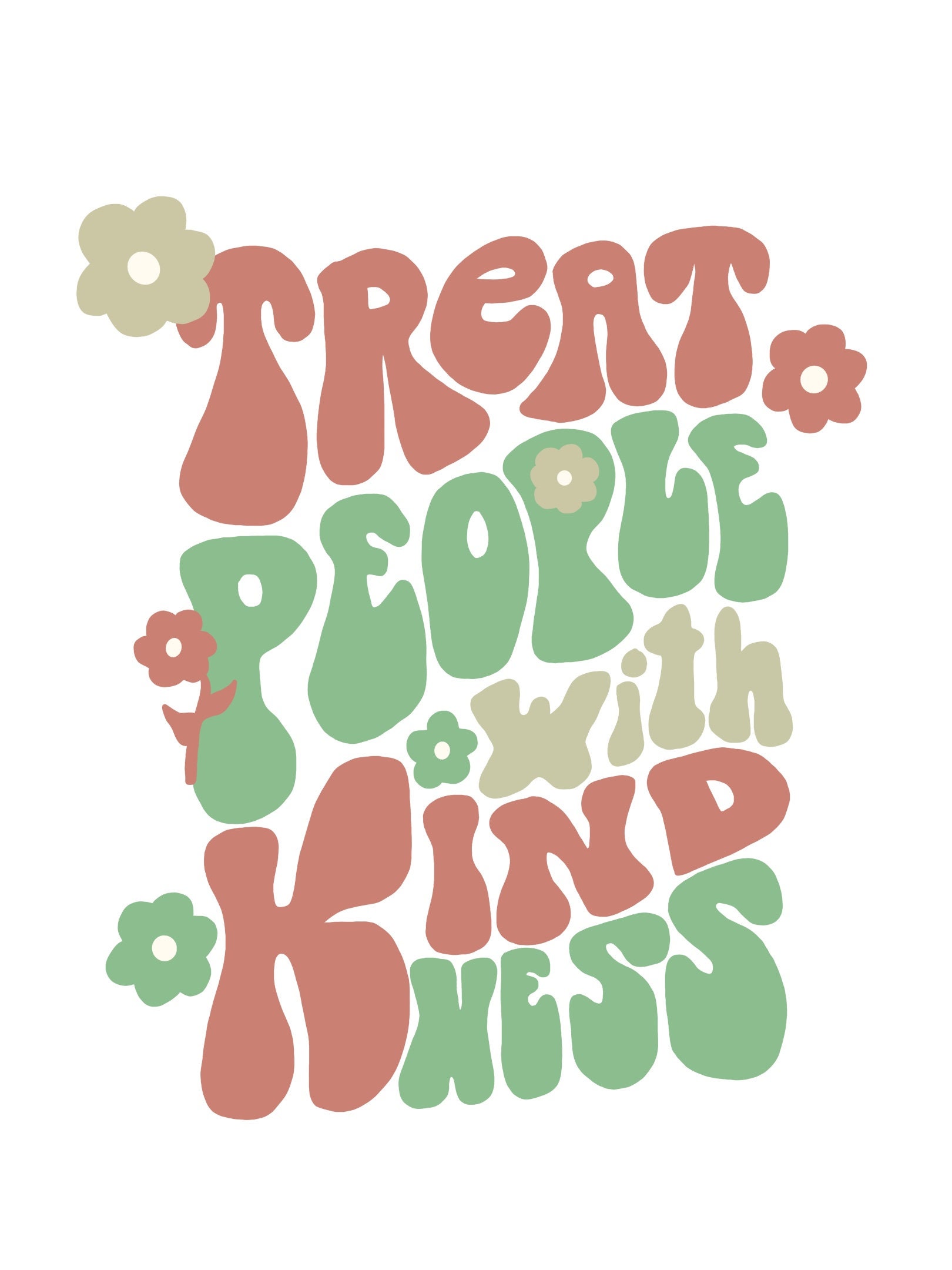 Treat People With Kindness: Digital Art - Etsy