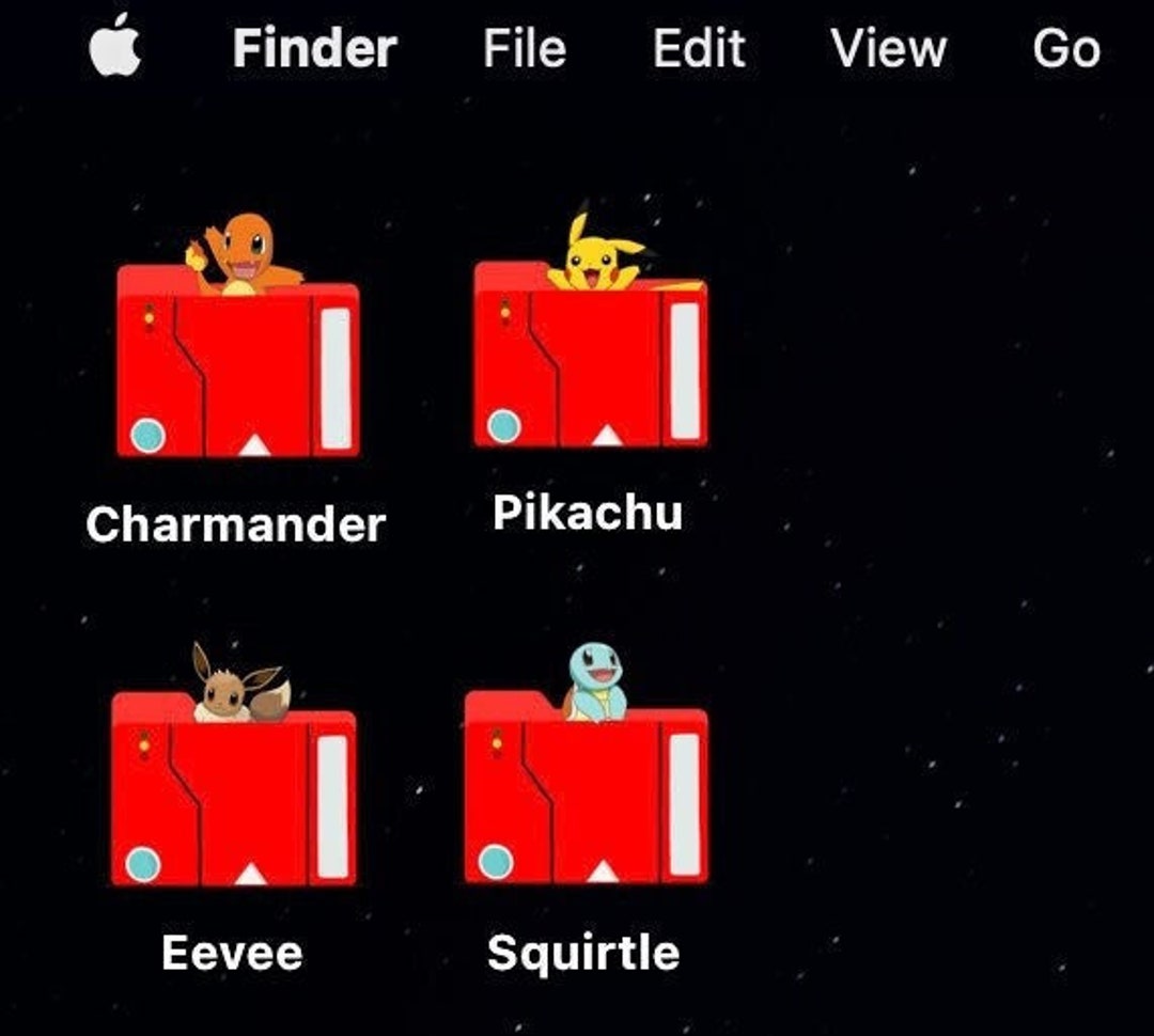 Pokemon Pokedex Folder Icons for Mac and Windows - Etsy