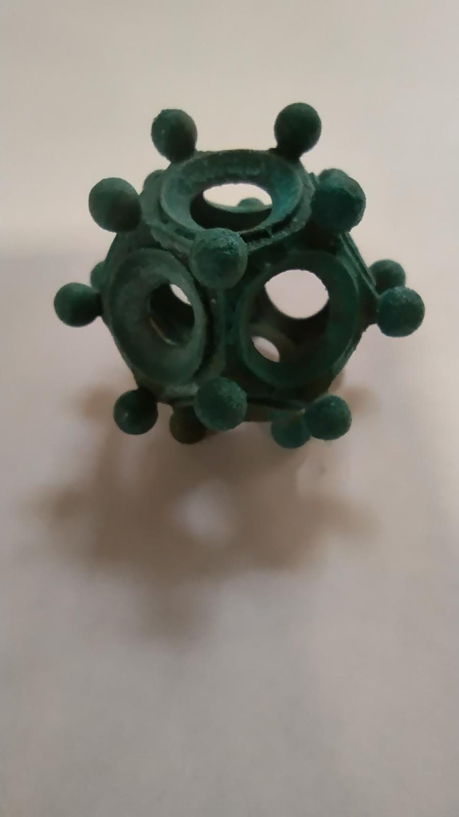RARE ANTIQUE Roman Dodecahedron Bronze Original 100% Size - 3.4 Cm (1. ...