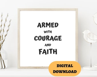 Courage Wall Poster - Etsy