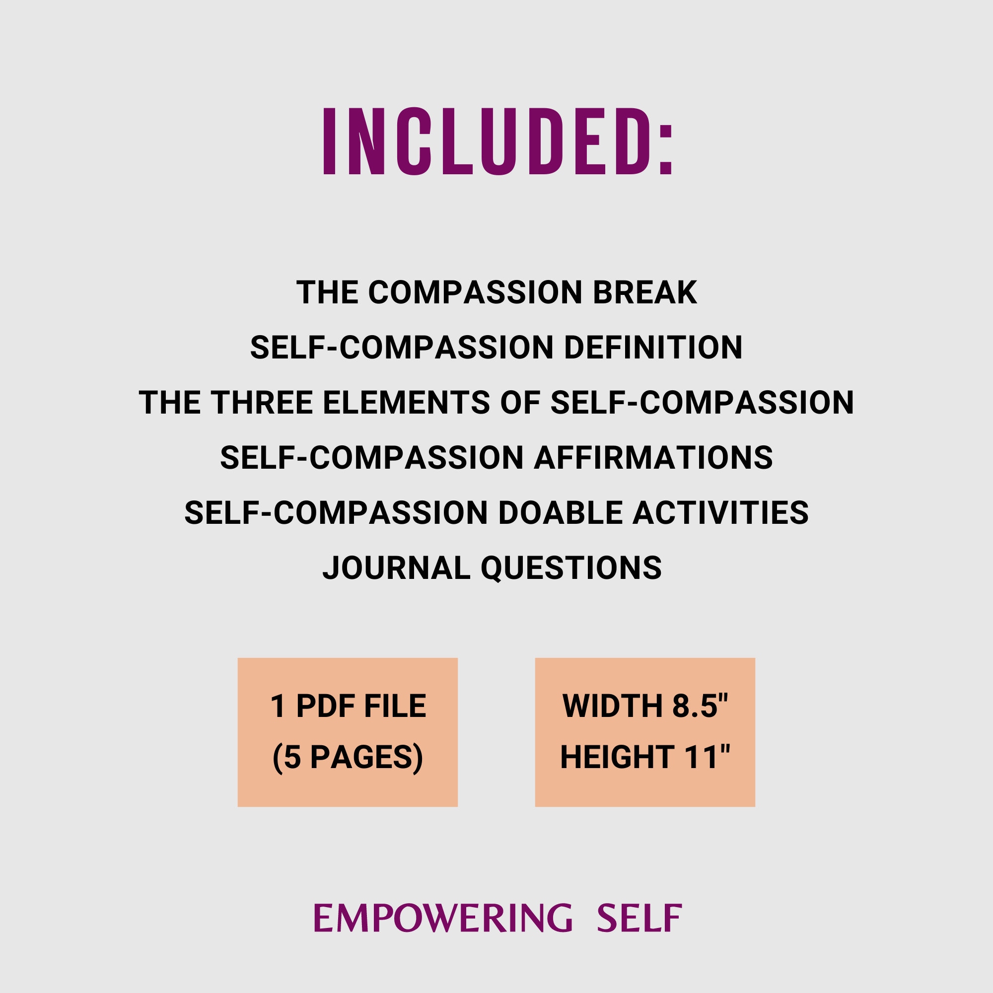 Self-compassion Worksheets, Self-care, Self-love, Self-worth ...