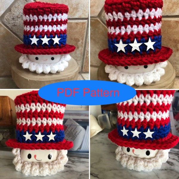 Crochet Uncle Sam - Etsy