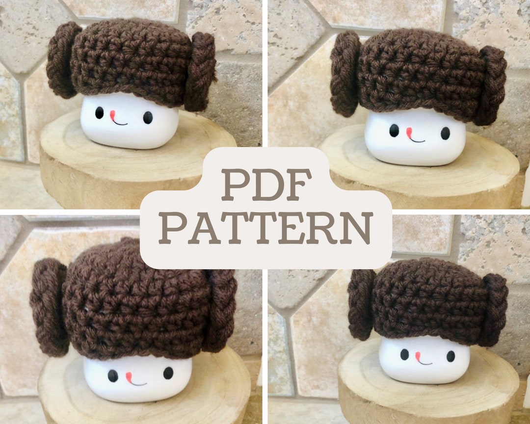PATTERN Princess Buns Marshmallow Mug Hat Crochet PATTERN PDF | Pattern ...