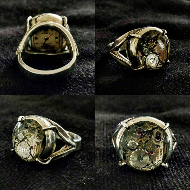 Watch Movement Ring - Etsy