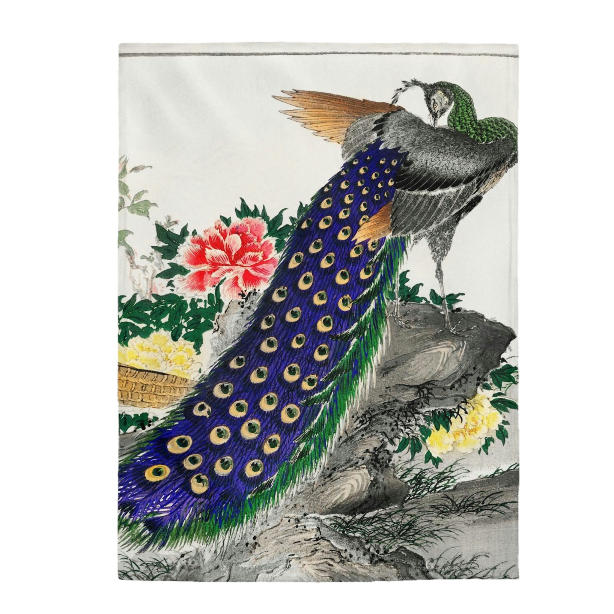 Peacock Throw Blanket Gift Blanket Peacock Lover Gift Oriental Gift - Etsy
