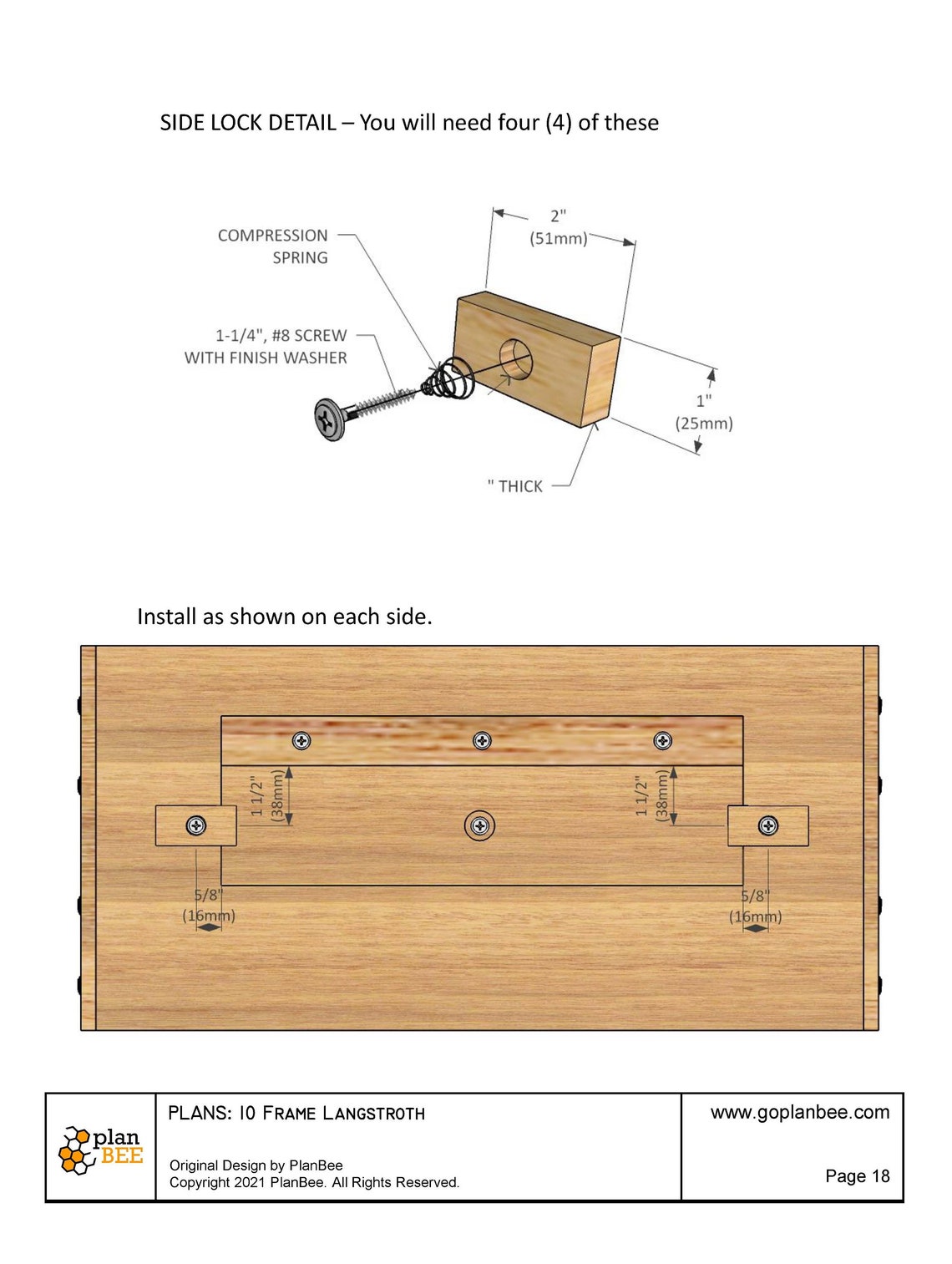 DIY Beehive Plans - Langstroth 10-frame - Beekeeping DIY Bee Hive ...