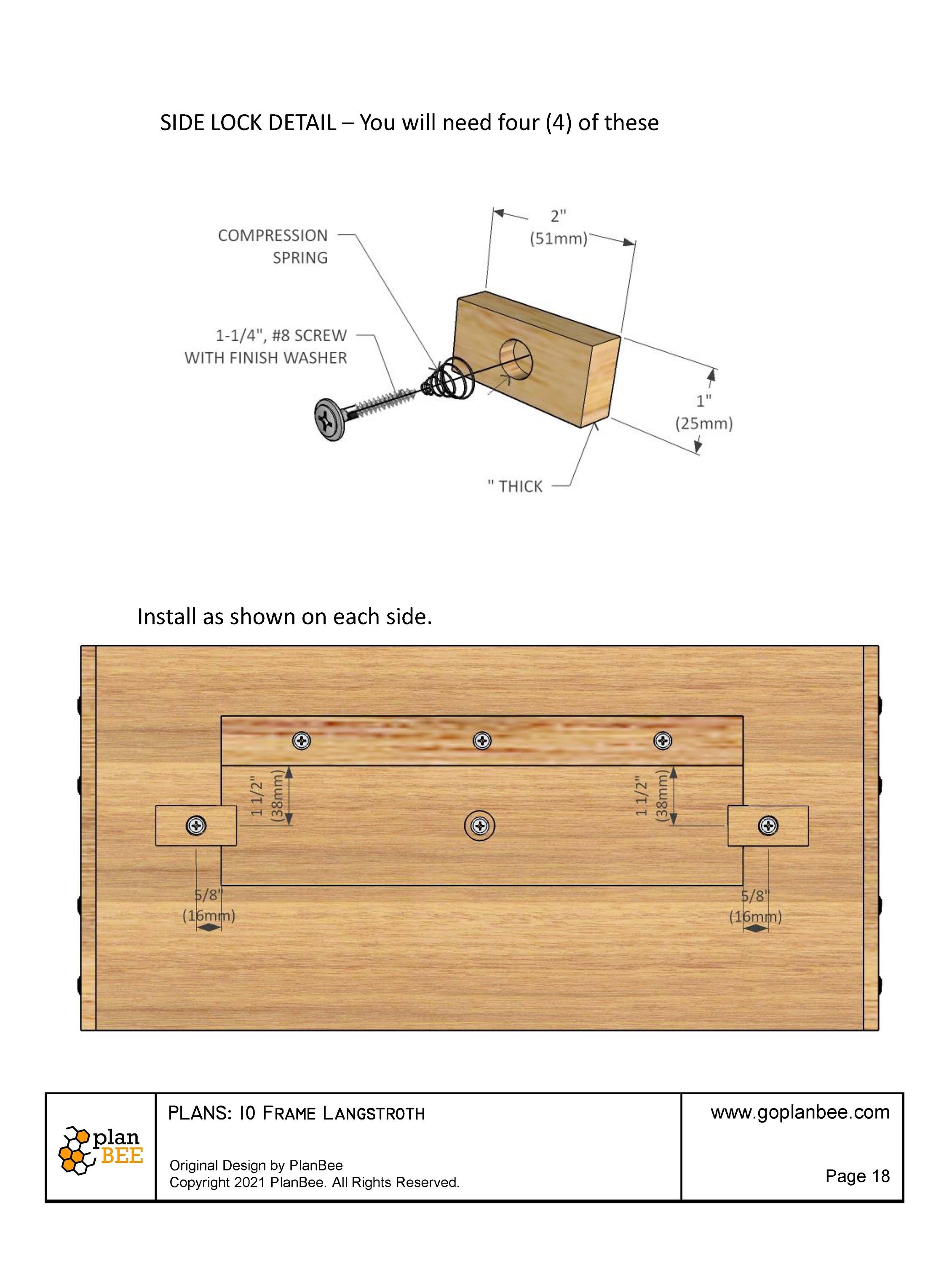 DIY Beehive Plans - Langstroth 10-frame - Beekeeping DIY Bee Hive ...