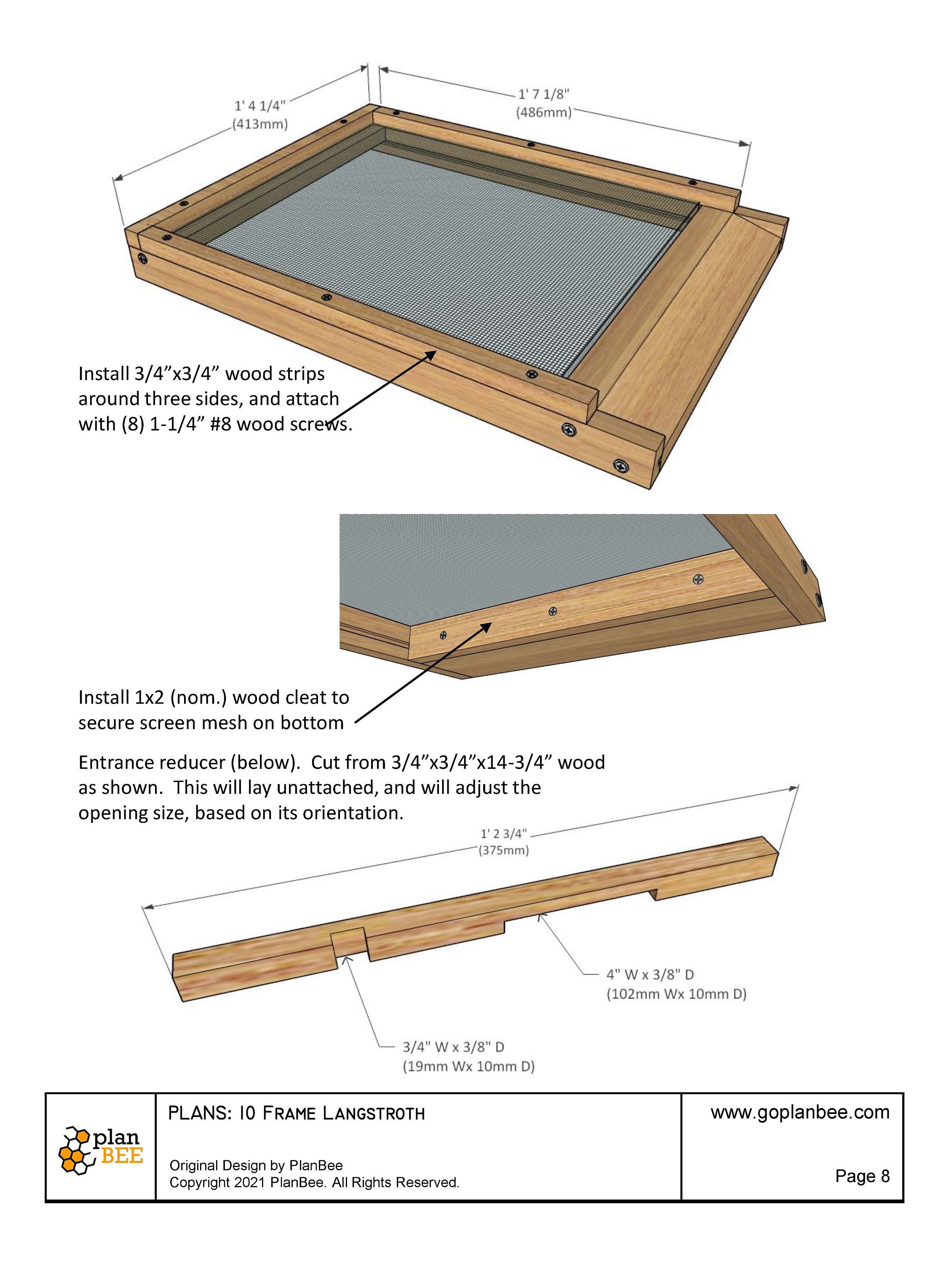 Beehive Blueprints Plans