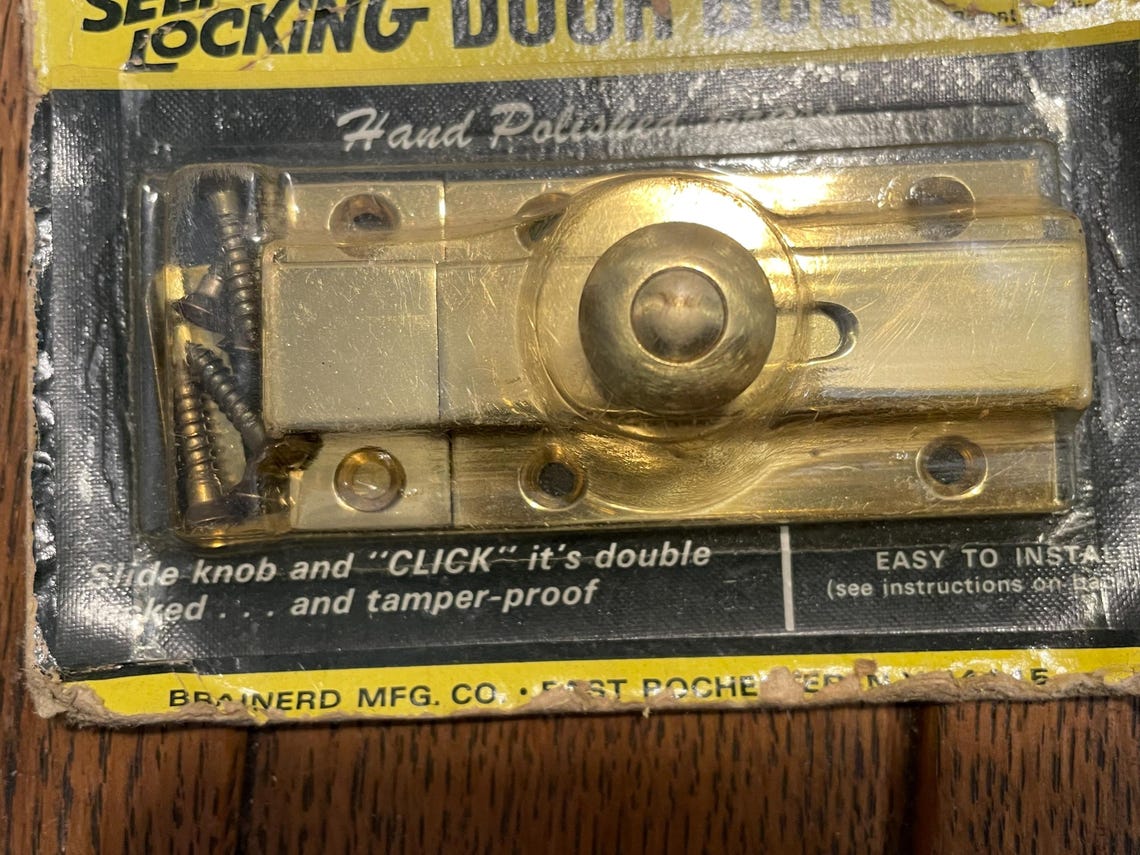Brass Surface-mount Slide Bolt, Vintage, Unopened Package - Etsy