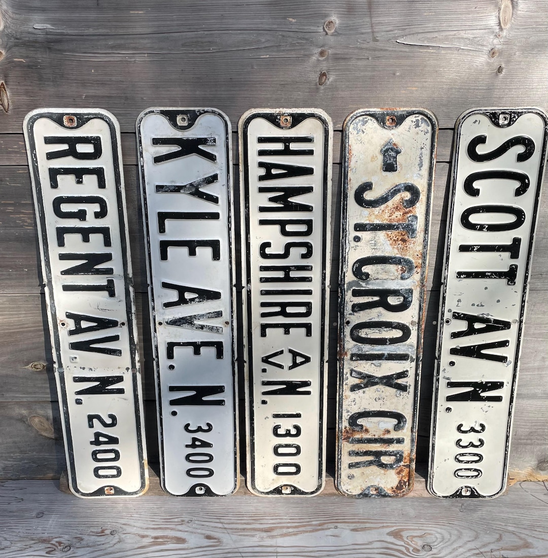Street Sign 30" - Regent, Kyle, Hampshire, St. Croix, or Scott - Etsy
