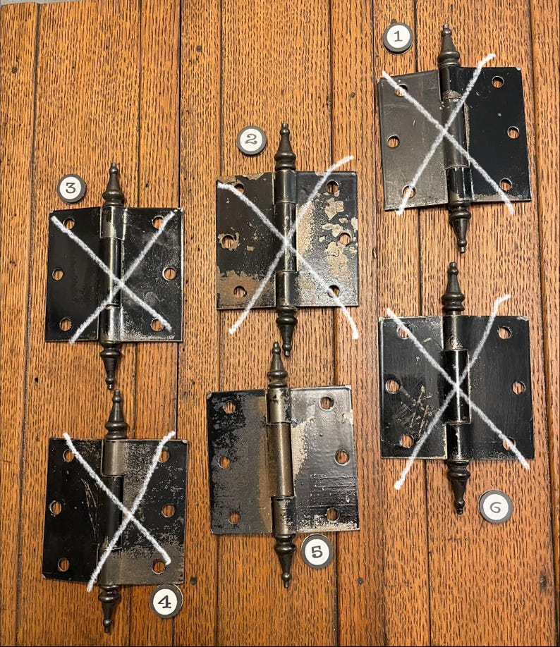 Steeple-top Victorian Door Hinges 3-1/2" Cast Iron, 1 Available - Etsy