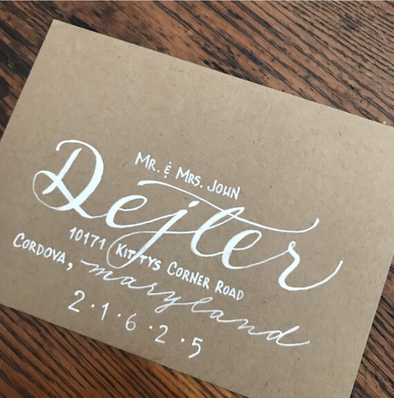 Calligraphy/ Wedding Invitation / Party Invitation / Event | Etsy