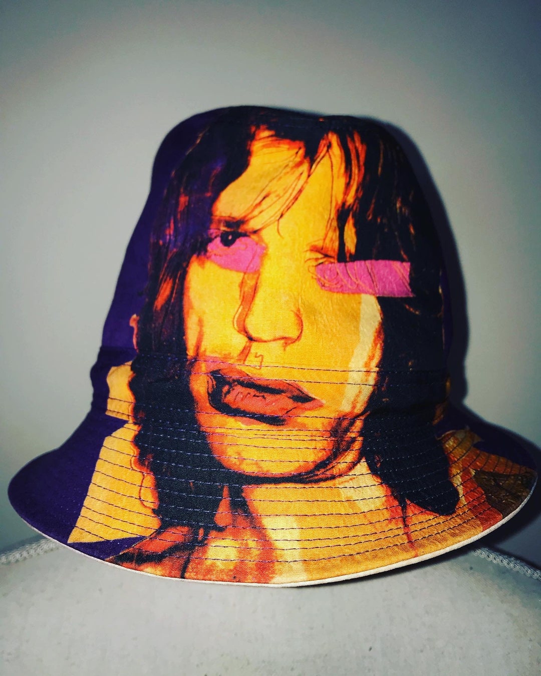 PHILIP TREACY Rare Hat, Andy Warhol Collection With Print of Mick ...