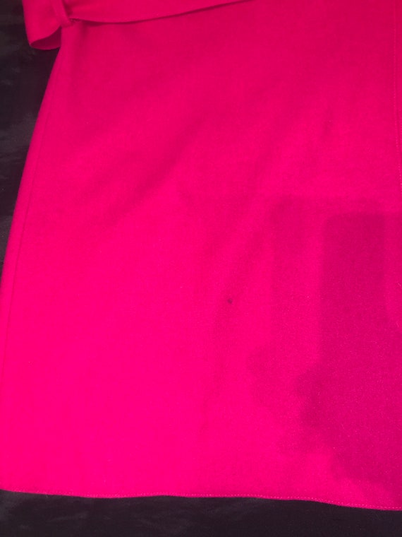 CLAUDE MONTANA 90's Shocking Pink Wool Embellished Mi… - Gem