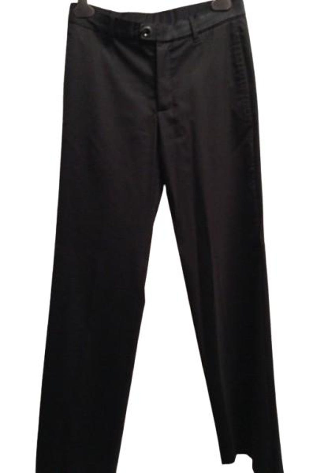 DIRK BIKKEMBERGS Men Black Trousers Size 46 Ita With Zip Hook, and ...