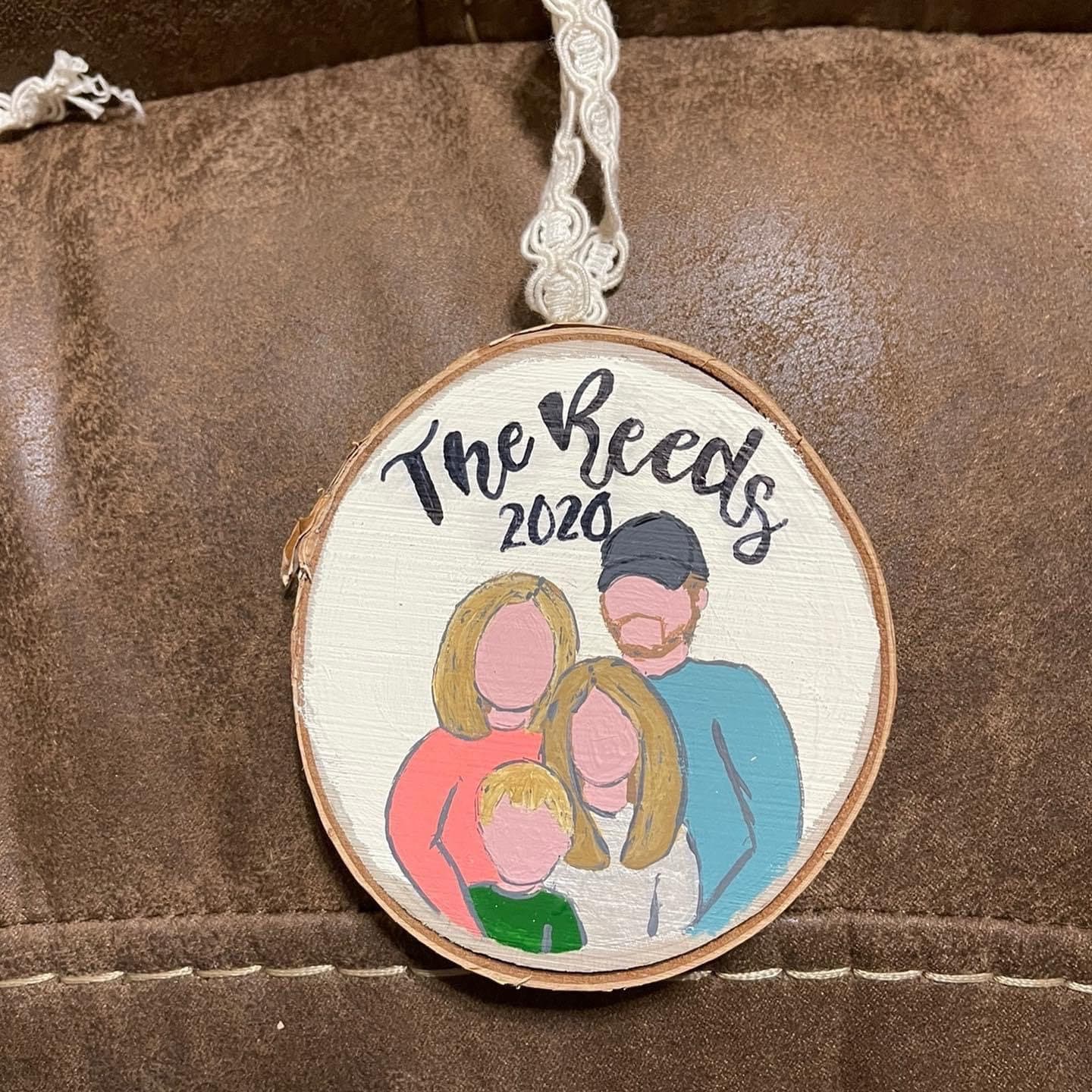 Hand Painted Family Ornaments - Etsy